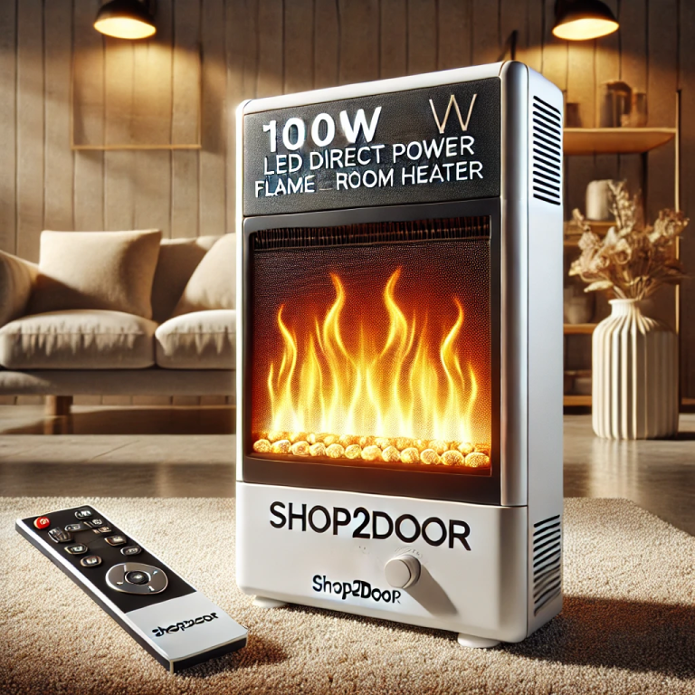 1000W LED Flame Room Heater with Wireless Remote