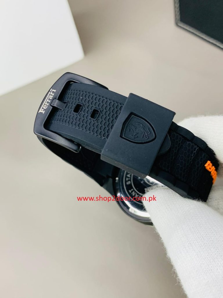 Ferrari Gents Collection High Copy Watch | Ferrari Rubber Strap Watch