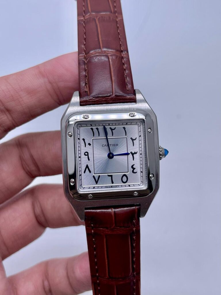 Cartier Square Shape Watch – Master Quality with Arabic & Roman Dial