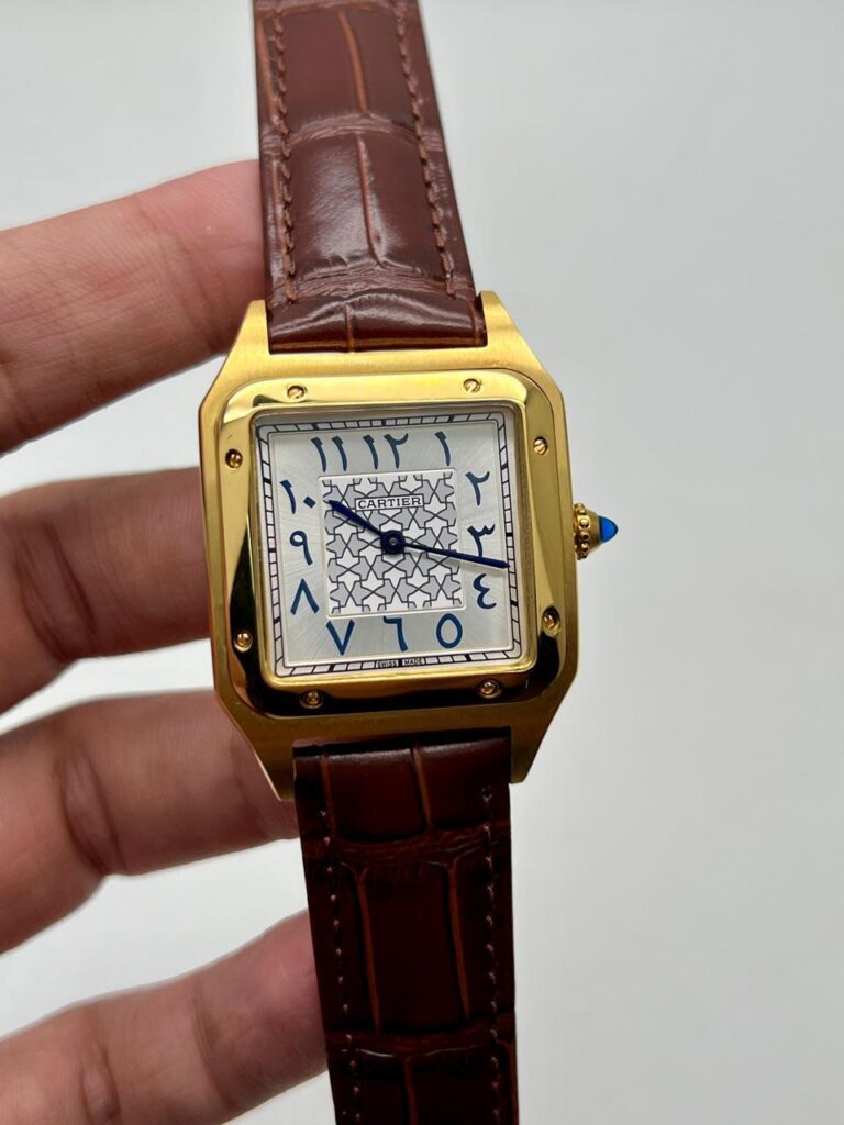 Cartier Square Shape Watch – Master Quality with Arabic & Roman Dial