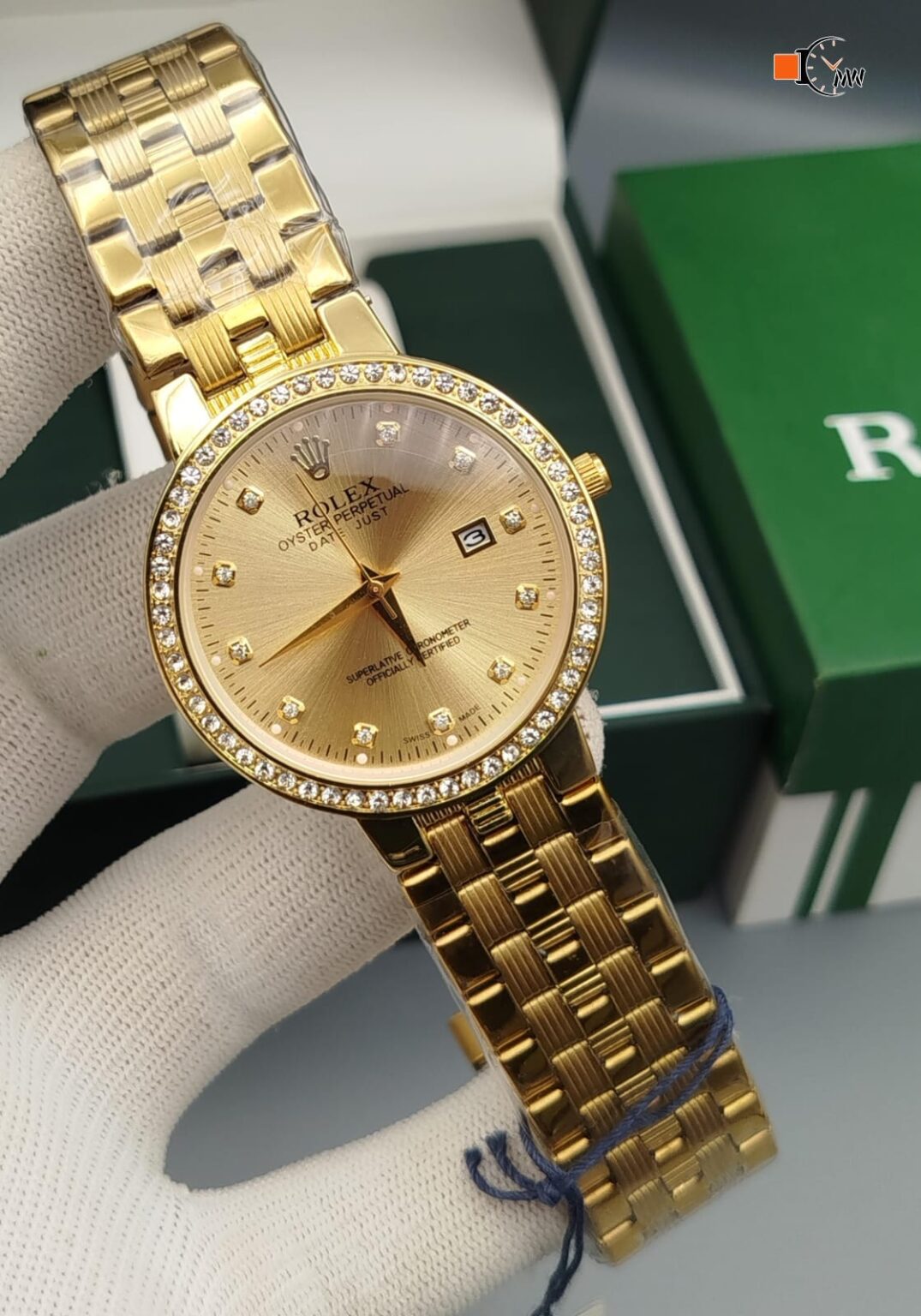 Rolex Golden Edition Watch – Normal Copy with Date | Men’s Watch Pakistan