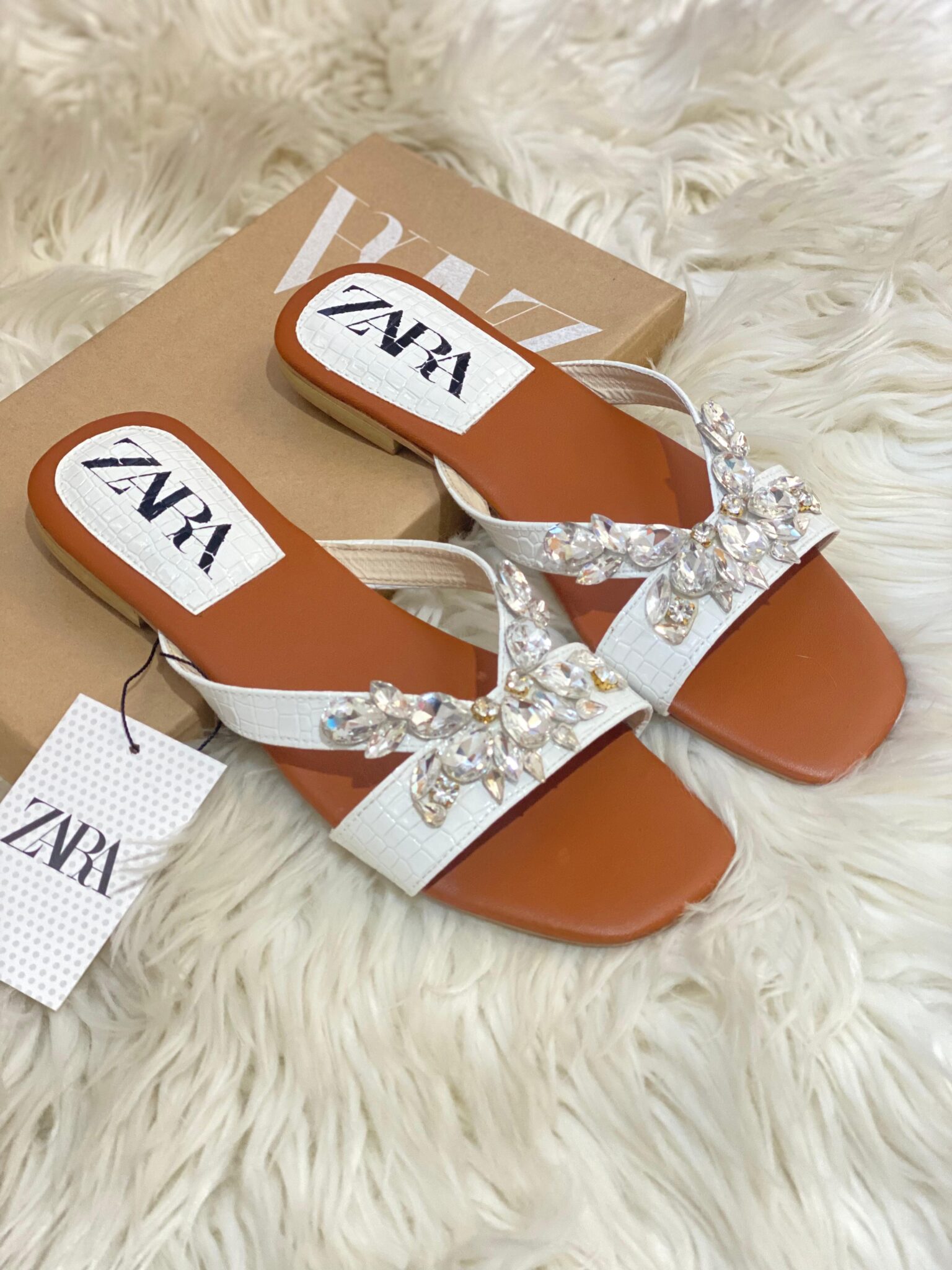 ZARA Stone Flats Replica | Stylish Slippers for Women | ZARA Stone Flats