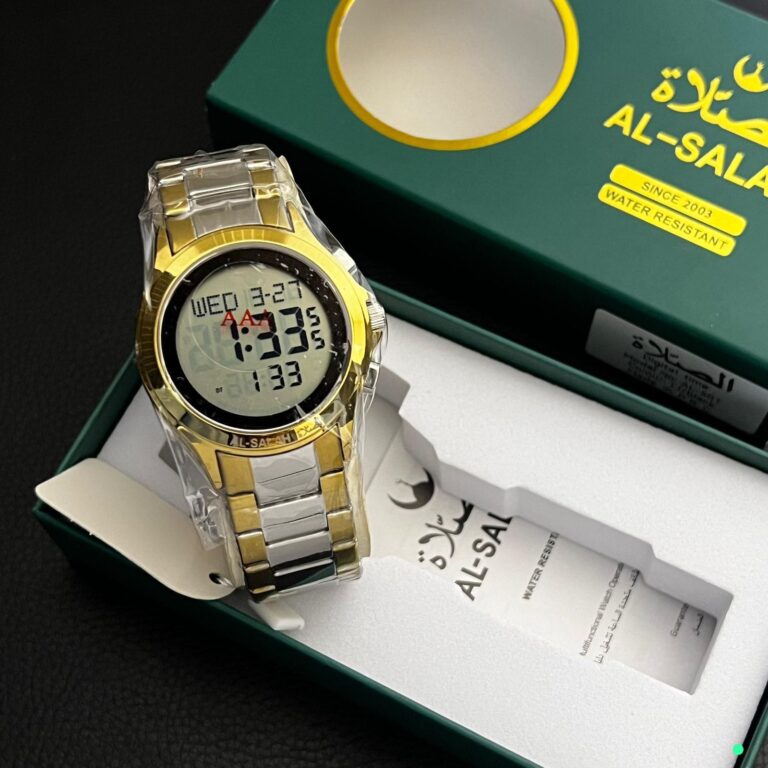 AL-SALAH Muslim Watch | Qiblah Direction Watch | Namaz Time Alert Watch ...