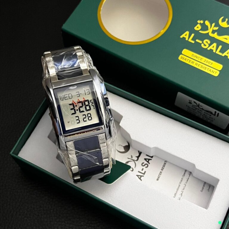 AL-SALAH Muslim Watch | Qiblah Direction Watch | Namaz Time Alert Watch ...