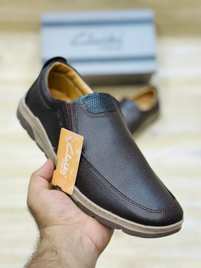CLARKS Cow Leather Shoes for Men in Pakistan – Premium Medicated Comfort